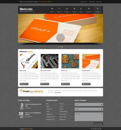 Memento: un Template HTML FREE | Your Inspiration Web