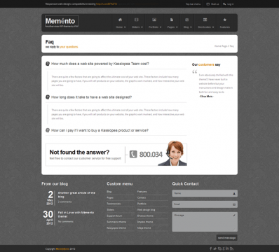 Memento: un Template HTML FREE | Your Inspiration Web
