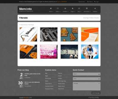Memento: un Template HTML FREE | Your Inspiration Web